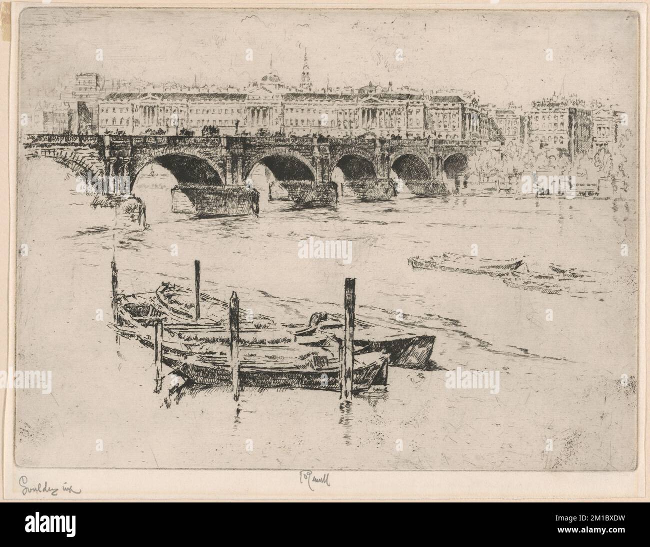 Waterloo Bridge and Somerset House , Cities & towns, Rivers, Bridges ...
