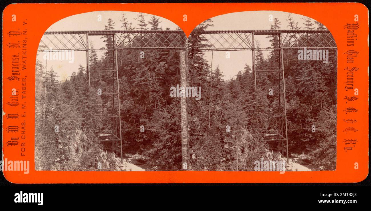Watkins Glen viaduct and Hogs Back Gorge , Canyons, Railroad bridges ...
