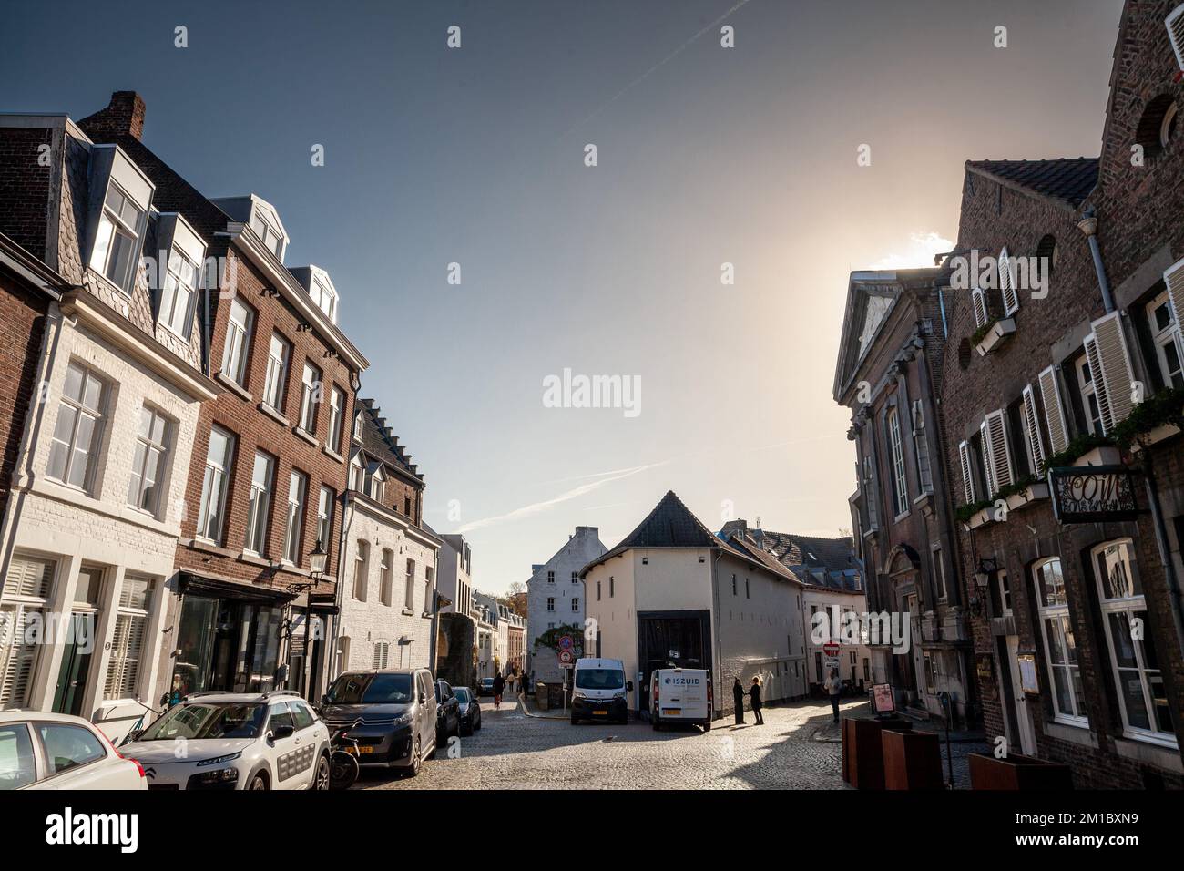 Picture of ezelmarkt street in Maastricht city center, Netherlands ...