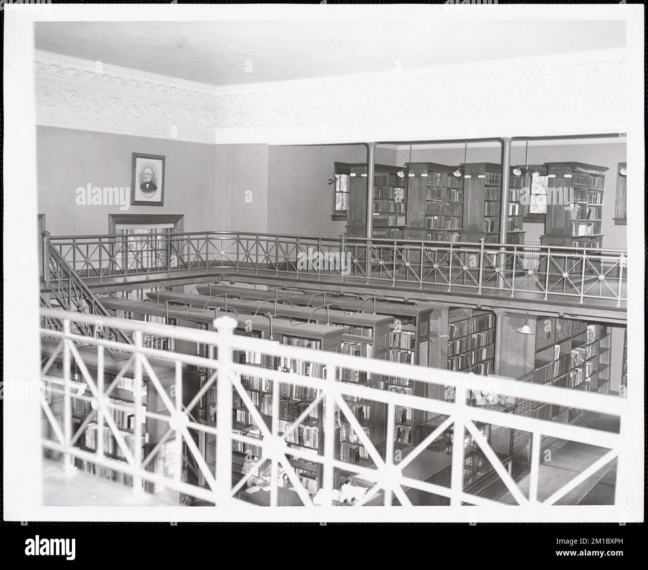 Wayland Library, view from upper west stacks , Public libraries ...