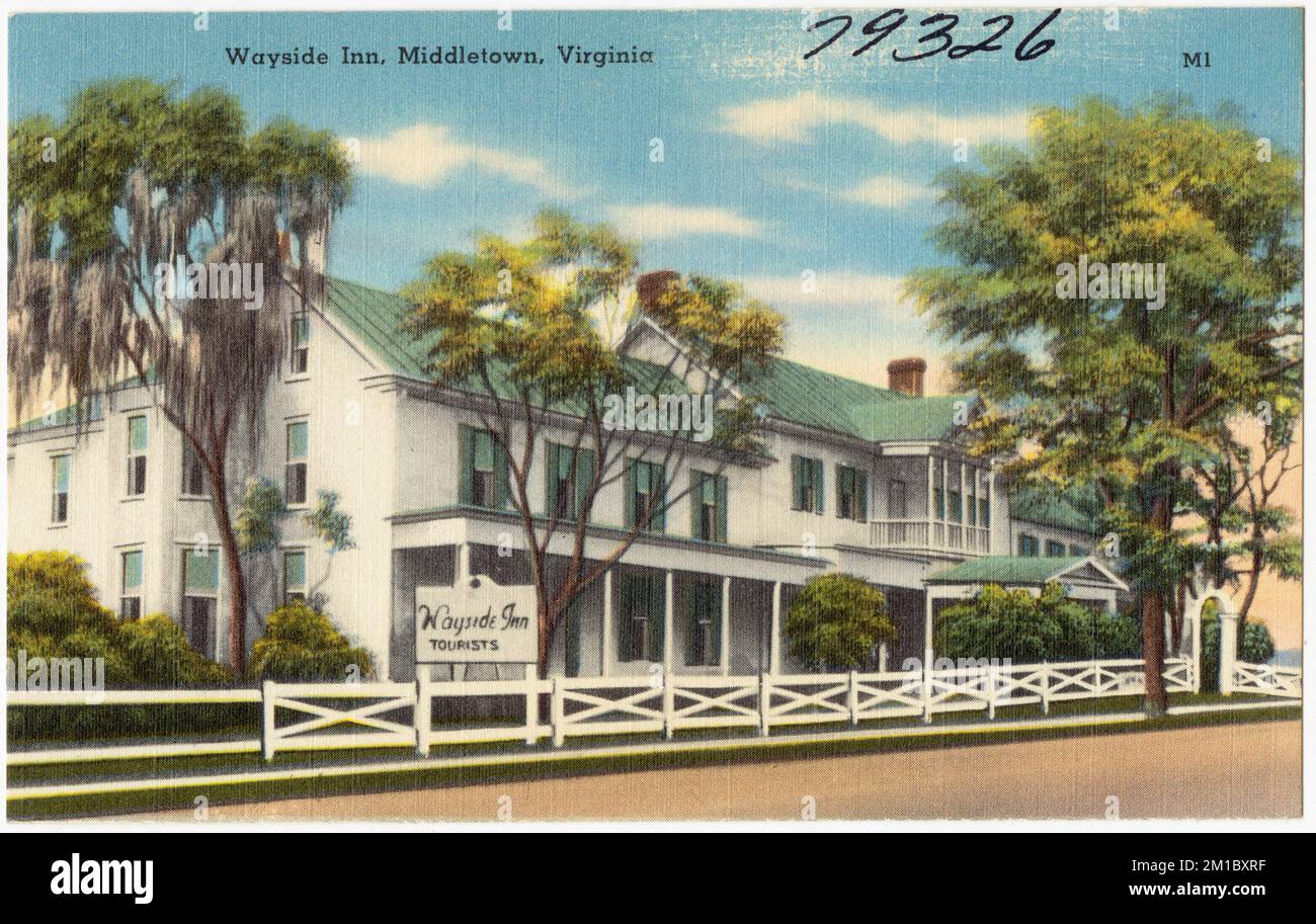 Wayside Inn, Middletown, Virginia , Motels, Tichnor Brothers Collection ...