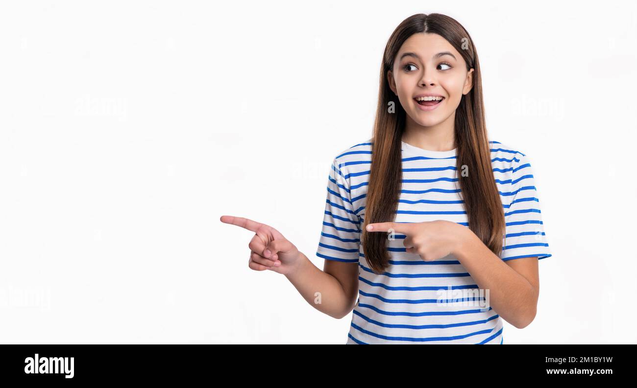 teen style of pretty girl with copy space. teen girl style isolated on ...