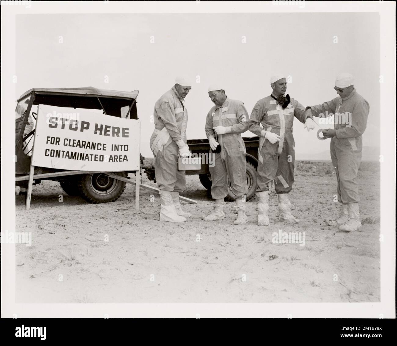 Welfare photos of Operation Cue Atomic Explosion , Protective clothing ...