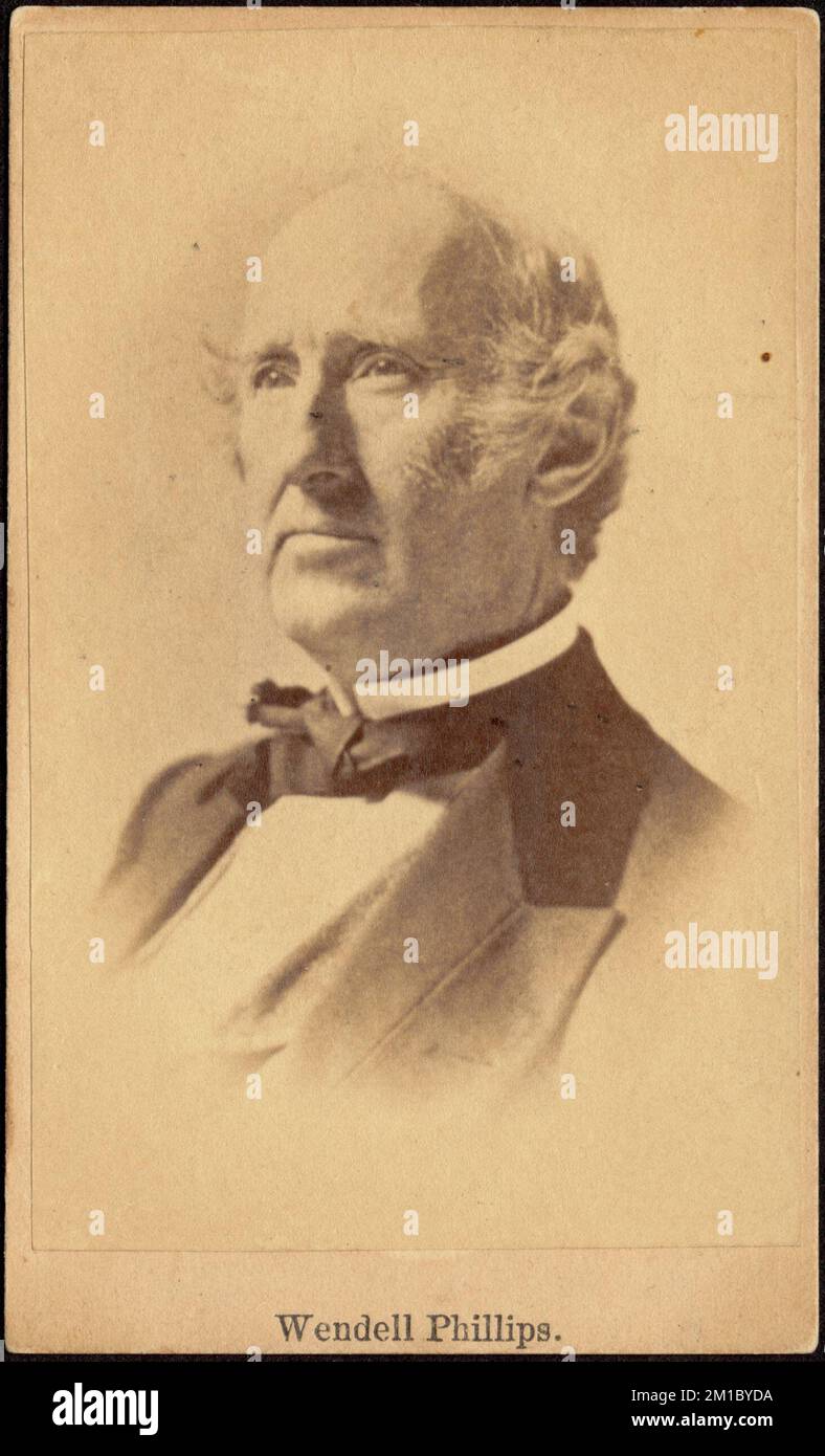 Wendell Phillips , Suffragists, Abolitionists, Phillips, Wendell, 1811 ...