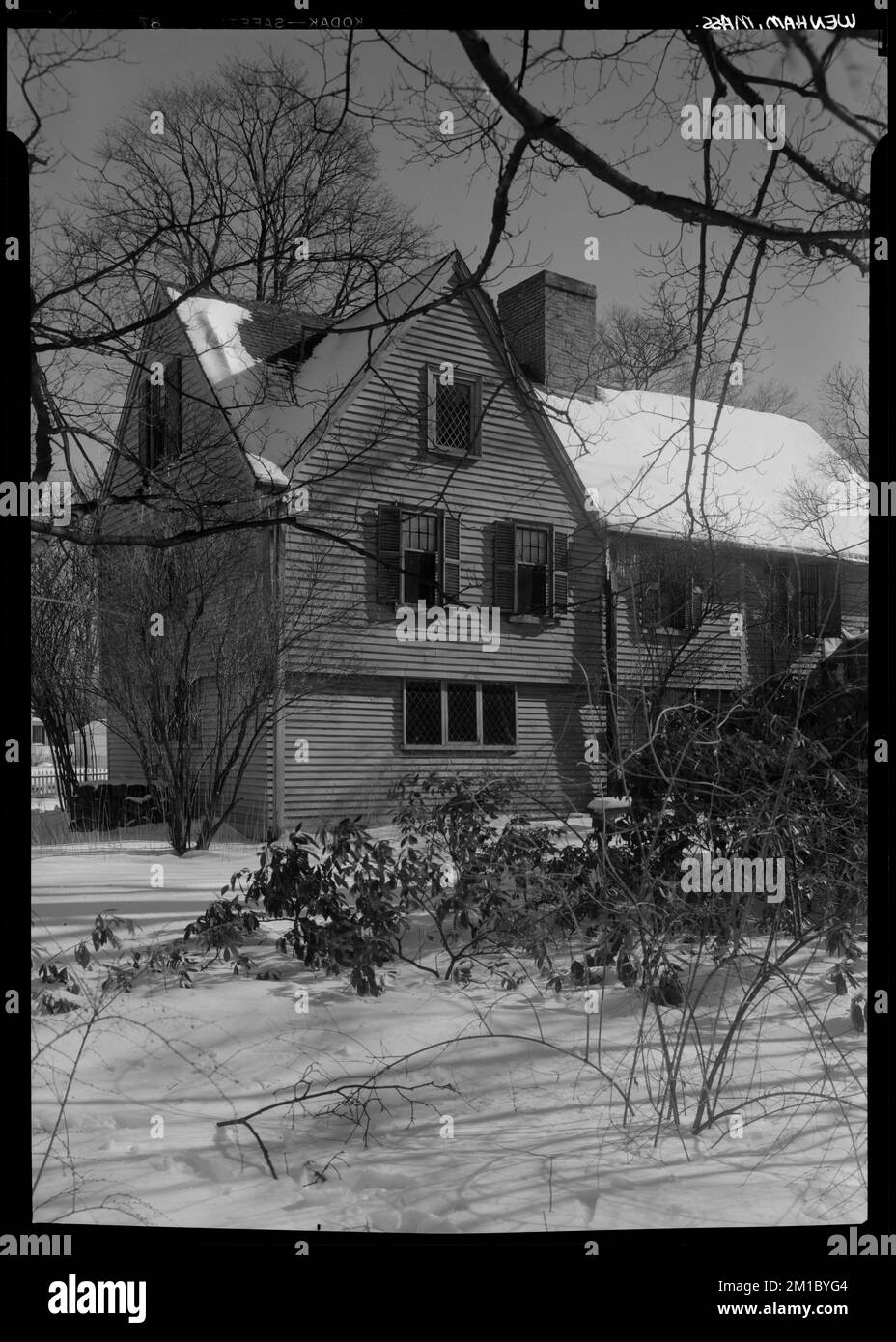 Wenham, Mass., snow , Architecture, Dwellings, Snow. Samuel Chamberlain ...