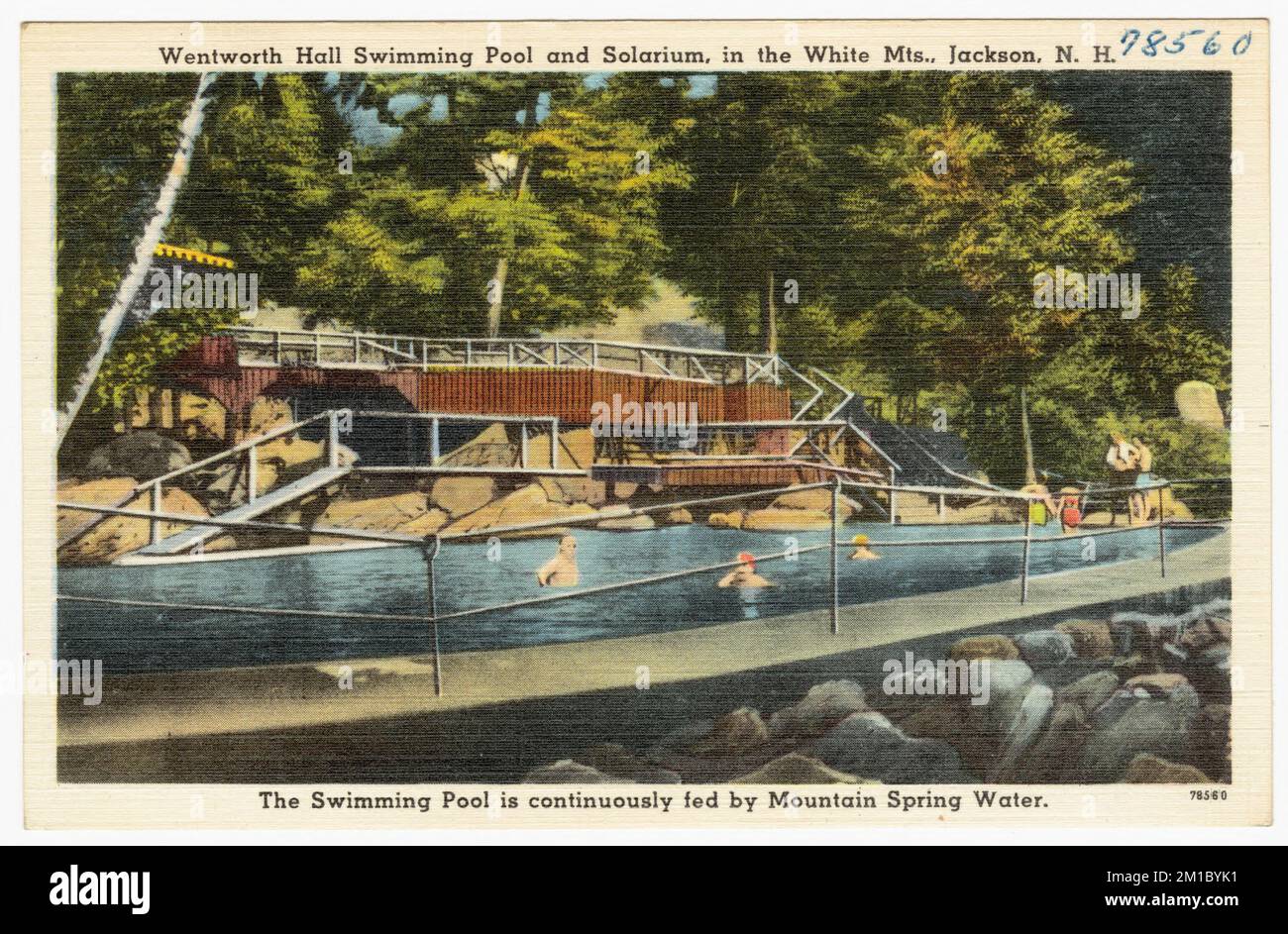 Wentworth Hall Swimming Pool and solarium, in the White Mts., Jackson ...