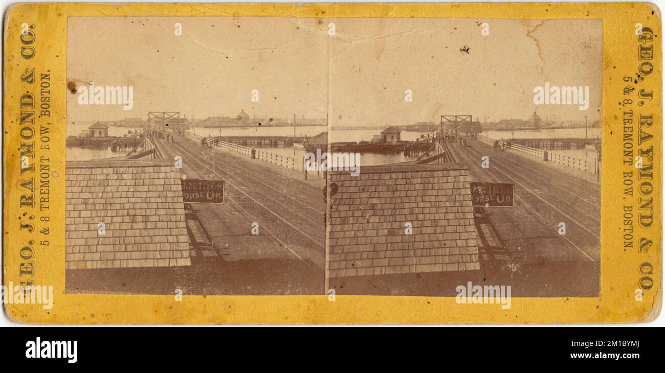 West Boston Bridge , Railroad bridges Stock Photo - Alamy