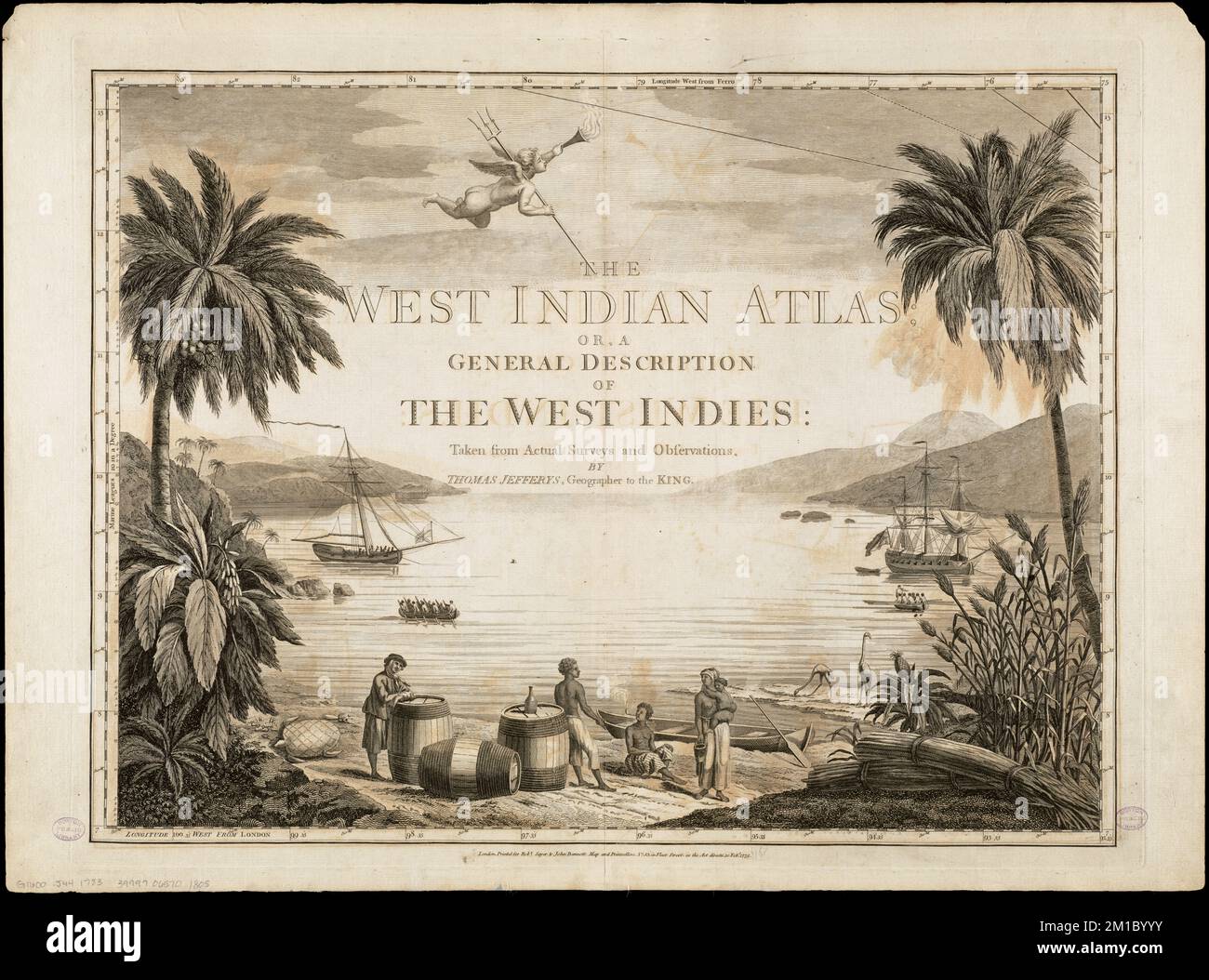 The West Indian atlas [frontispiece] : or, a general description of the ...