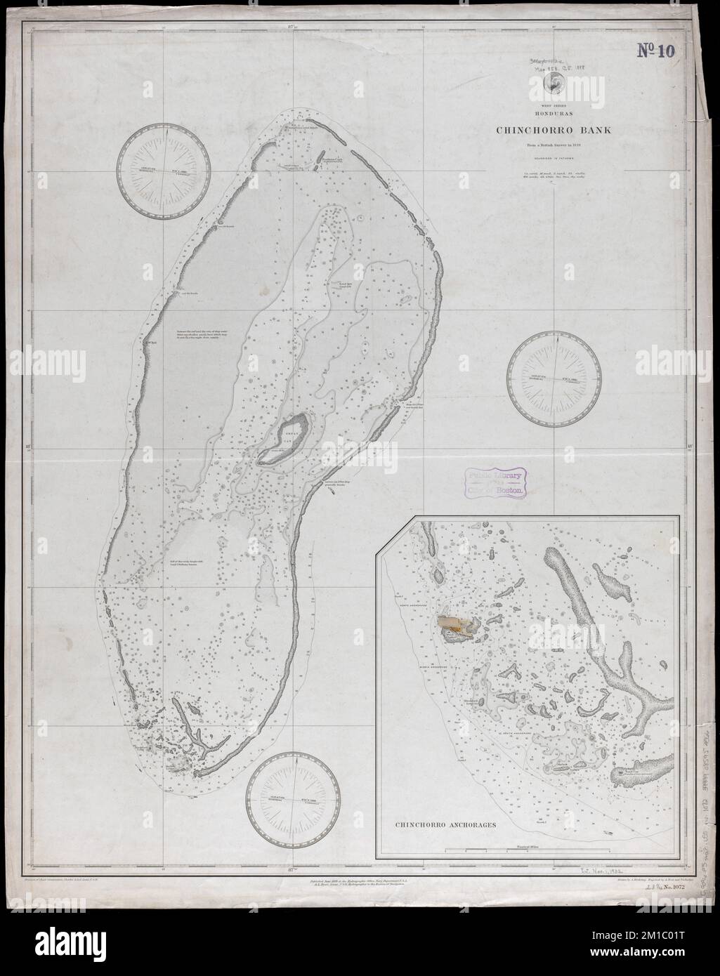 West Indies, Honduras, Chinchorro Bank : from a British survey in 1839 ...