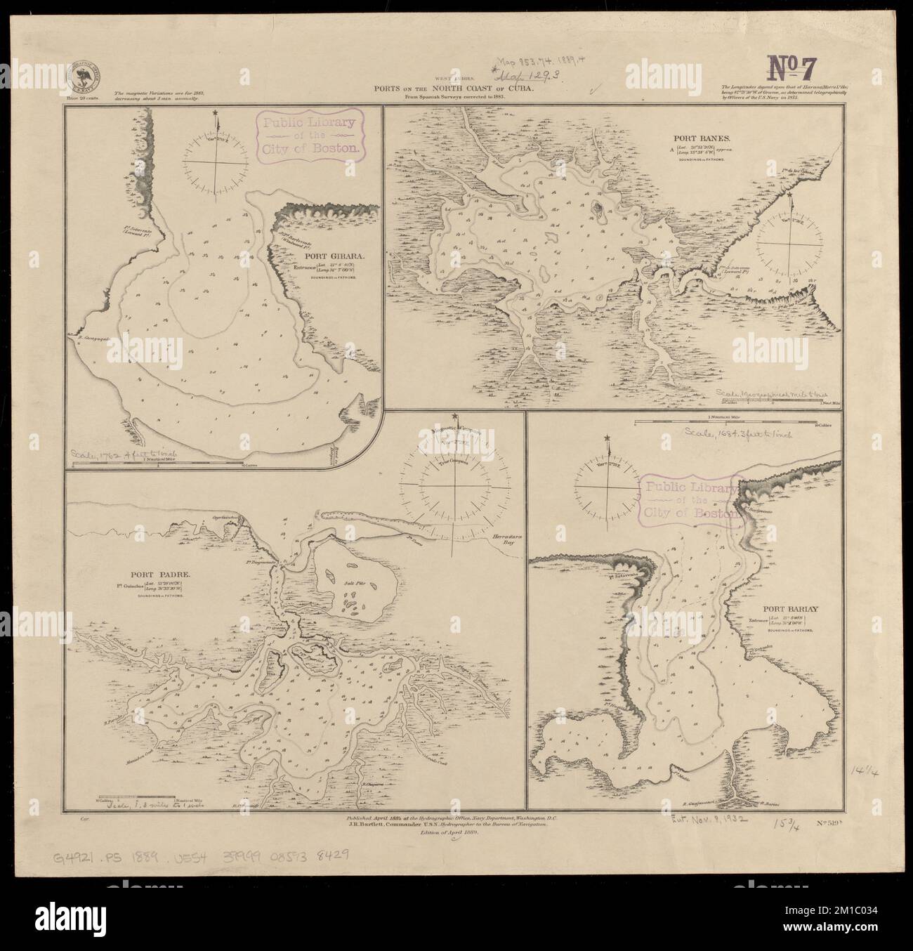 West Indies, ports on the north coast of Cuba : from Spanish surveys ...