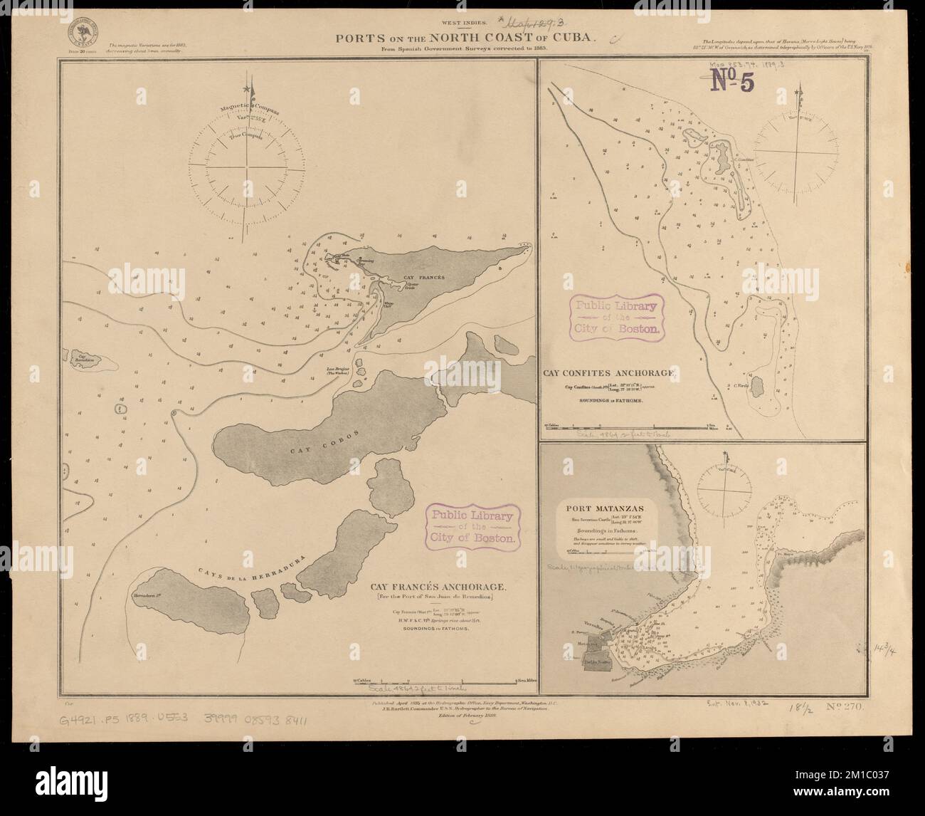 West Indies, ports on the north coast of Cuba : from Spanish government ...