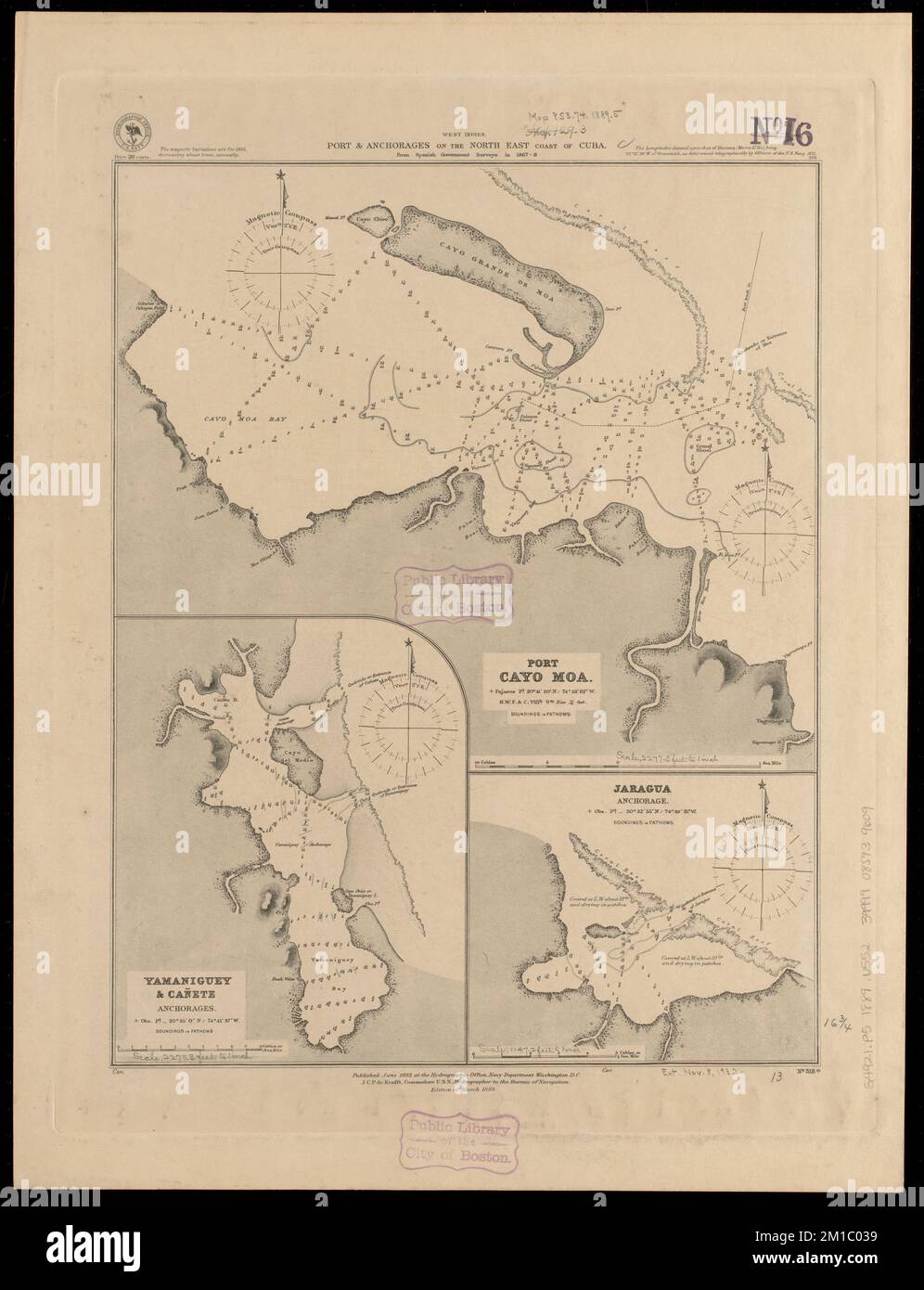 West Indies, port & anchorages on the north east coast of Cuba : from ...