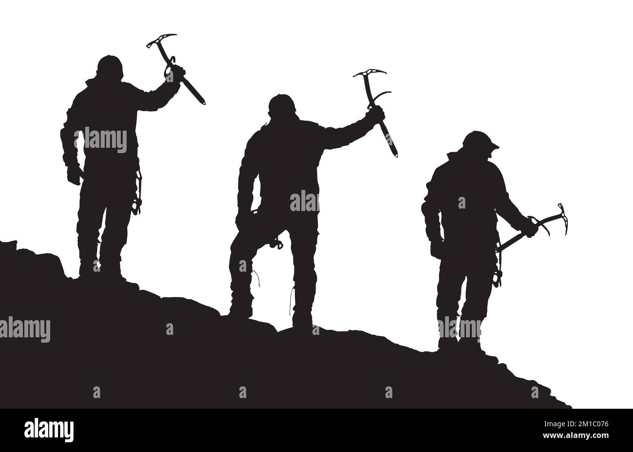 Ice climbers Stock Vector Images - Alamy