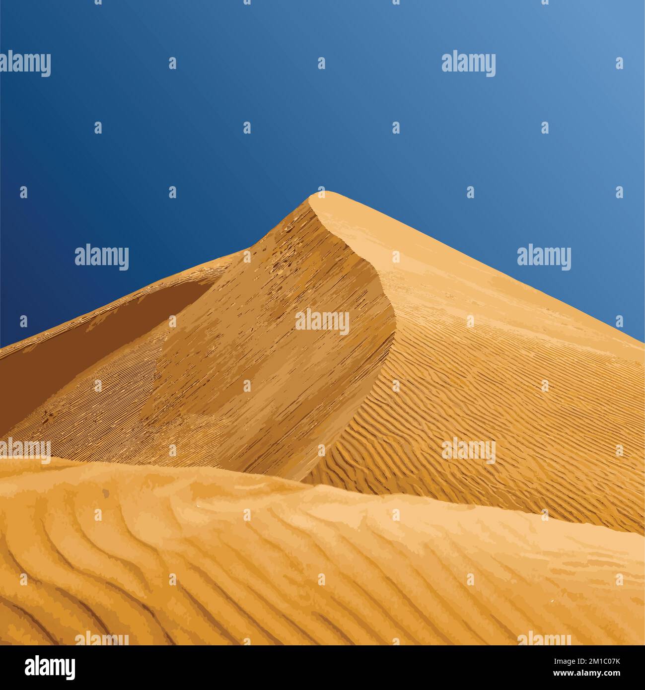 White sand dunes scenery Stock Vector Images - Alamy