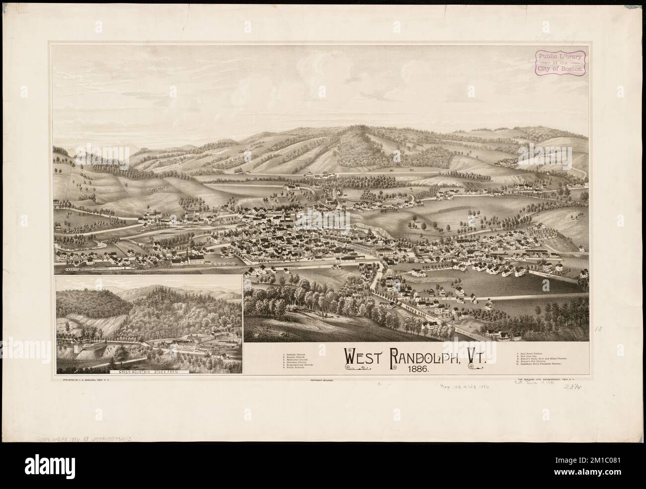 West Randolph, Vt : 1886 , Randolph Vt., Aerial views Norman B ... West Randolph, Vt : 1886 , Randolph Vt., Aerial views Norman B ...