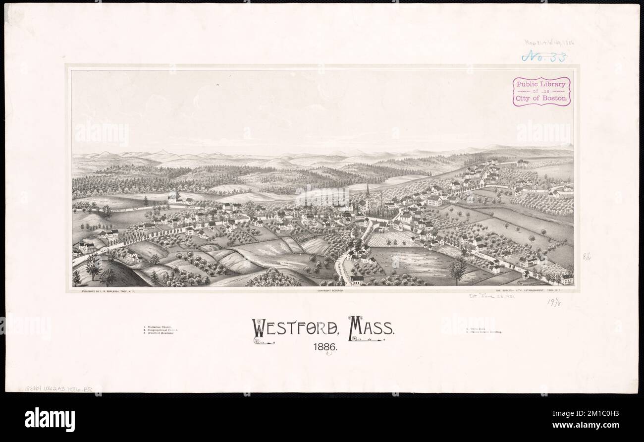 Westford, Mass : 1886 , Westford Mass., Aerial views Norman B ...