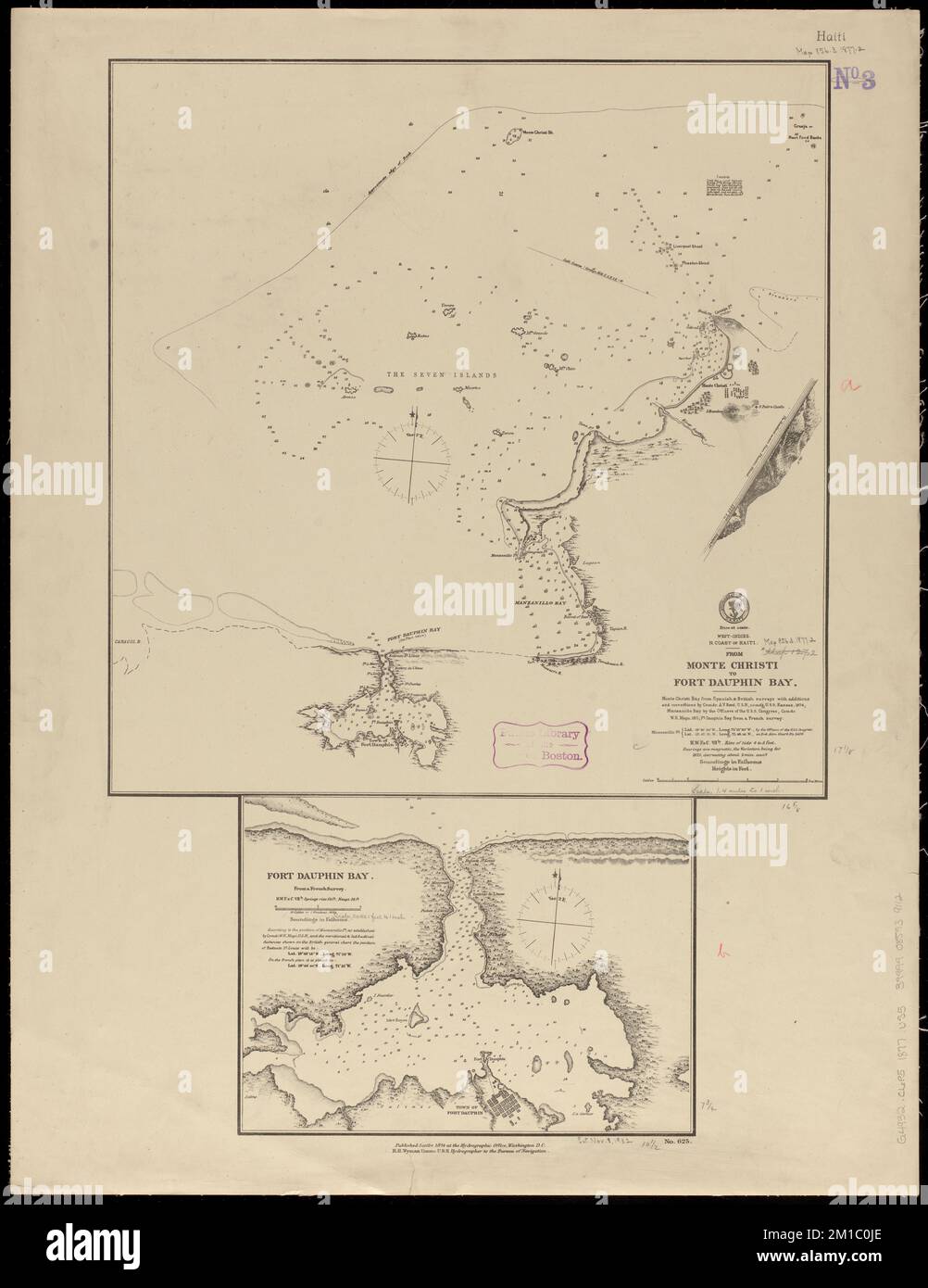 West-Indies, n. coast of Haiti, from Monte Christi to Fort Dauphin Bay ...