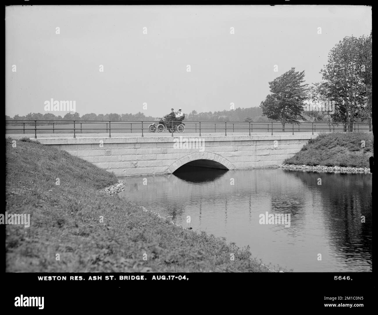 Weston Aqueduct, Ash Street Bridge, Weston, Mass., Aug. 17, 1904 ...