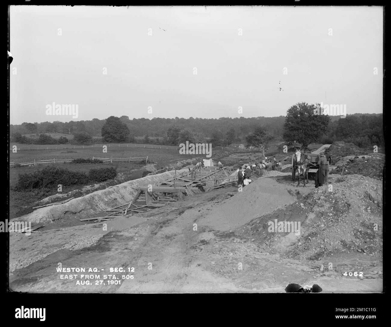 Weston Aqueduct, Section 12, easterly from station 506, Wayland, Mass ...