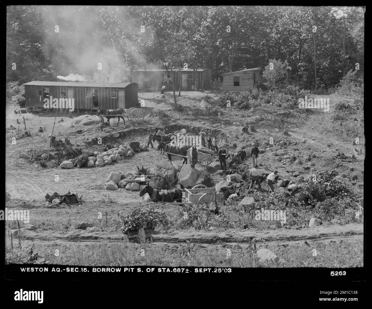Borrow pit Black and White Stock Photos & Images - Alamy