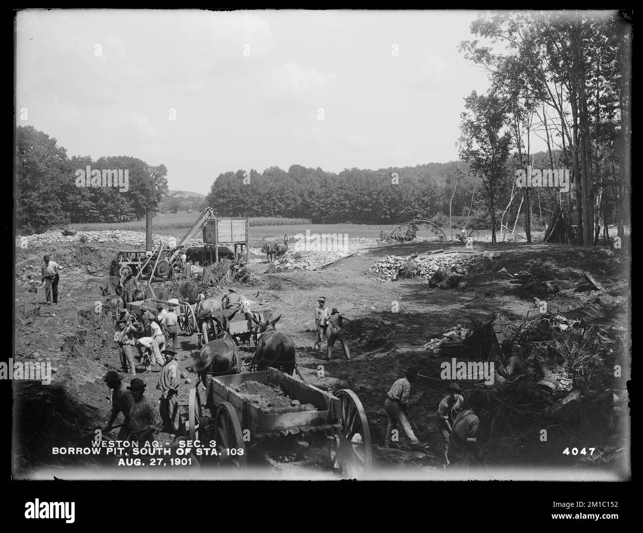 Borrow pit Black and White Stock Photos & Images - Alamy