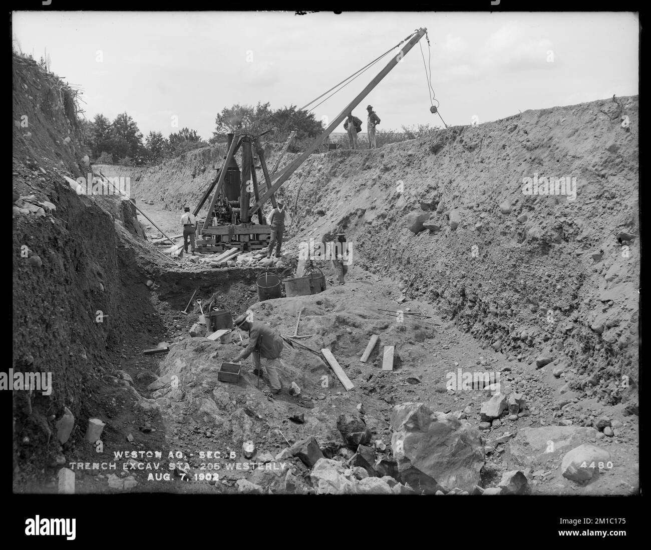 Aqueduct trench Black and White Stock Photos & Images - Alamy