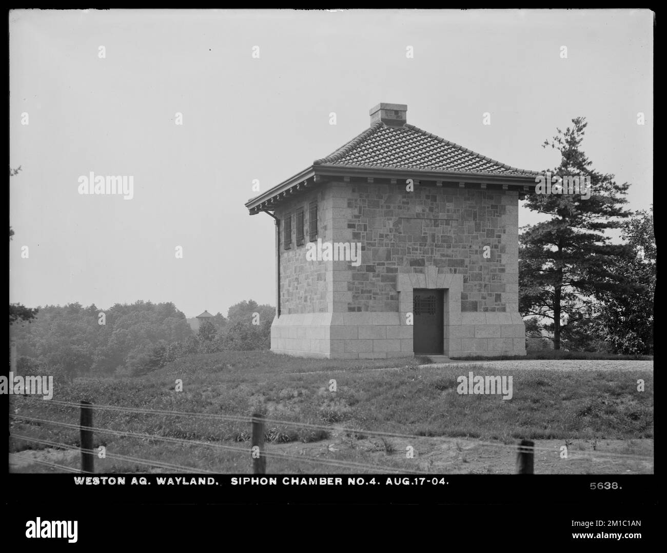 Weston Aqueduct, Siphon Chamber No. 4, above Happy Hollow; No. 3 in ...