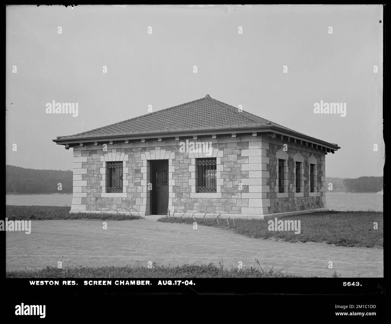 Weston Aqueduct, Weston Reservoir, Screen Chamber, Weston, Mass., Aug ...