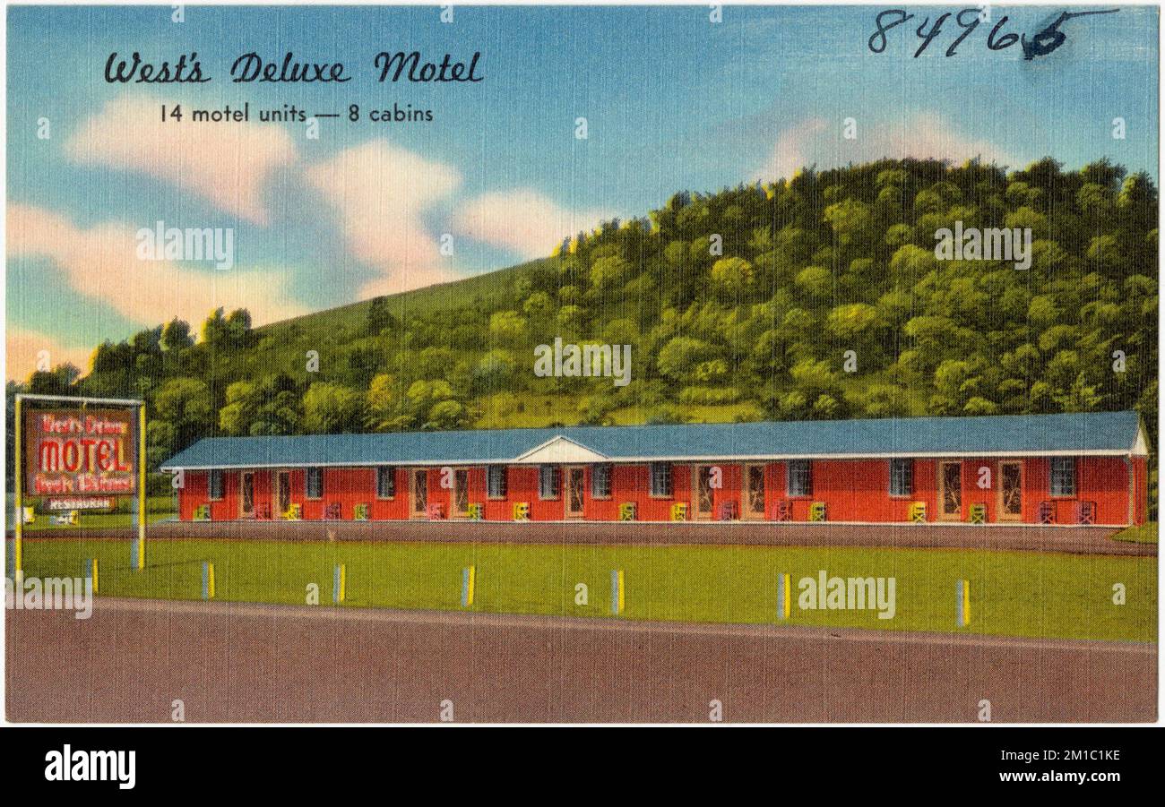 West's Deluxe Motel, 14 motel units -- 8 cabins , Motels, Tichnor ...