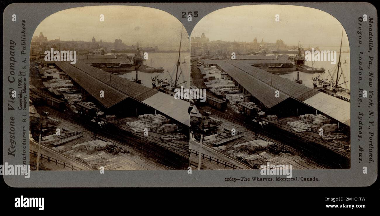 The wharves, Montreal, Canada , Piers & wharves, Loading docks, Harbors ...
