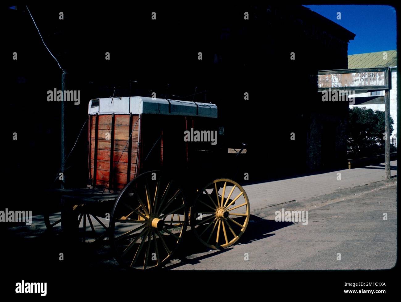 Wheeled cart on side of road, likely Montana , Carts & wagons. Edmund L ...