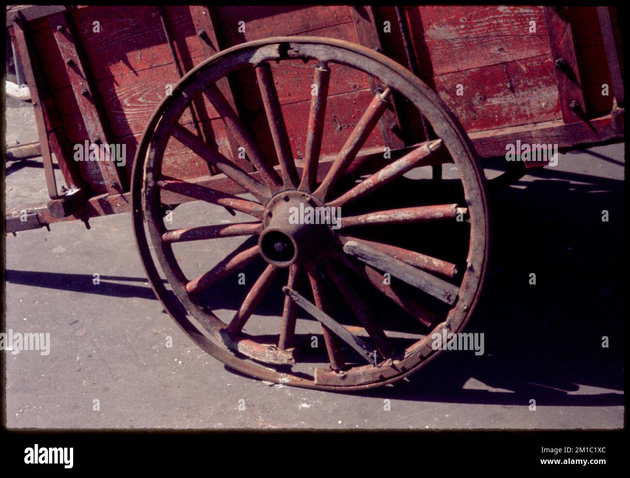 Wheel on a wooden cart , Carts & wagons, Wheels. Edmund L. Mitchell ...