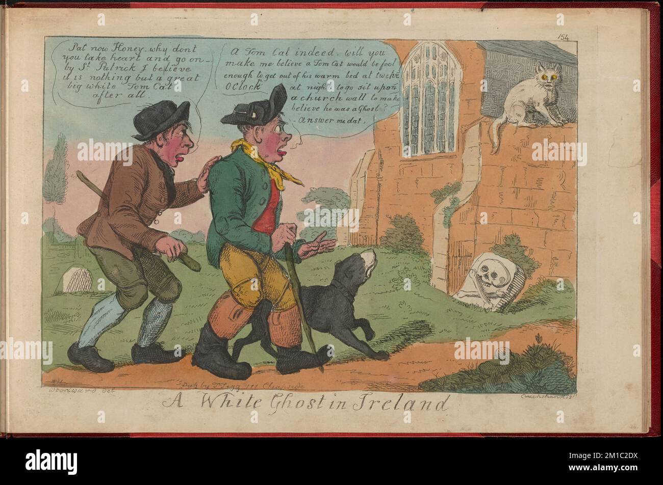 A white ghost in Ireland , Cats, Churches, Dogs. Thomas Rowlandson ...