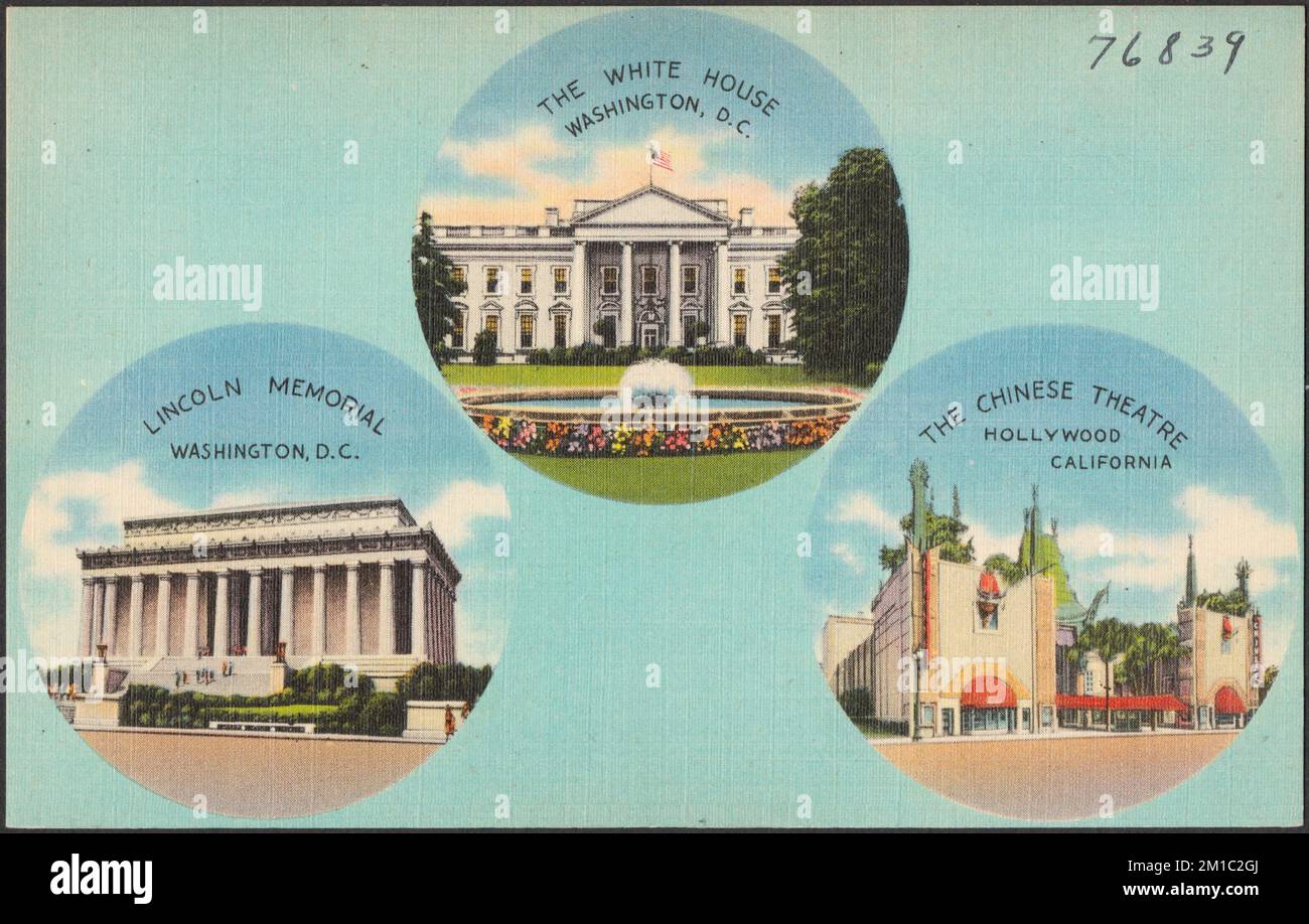 The White House, Washington, D.C. Lincoln Memorial, Washington, D.C ...