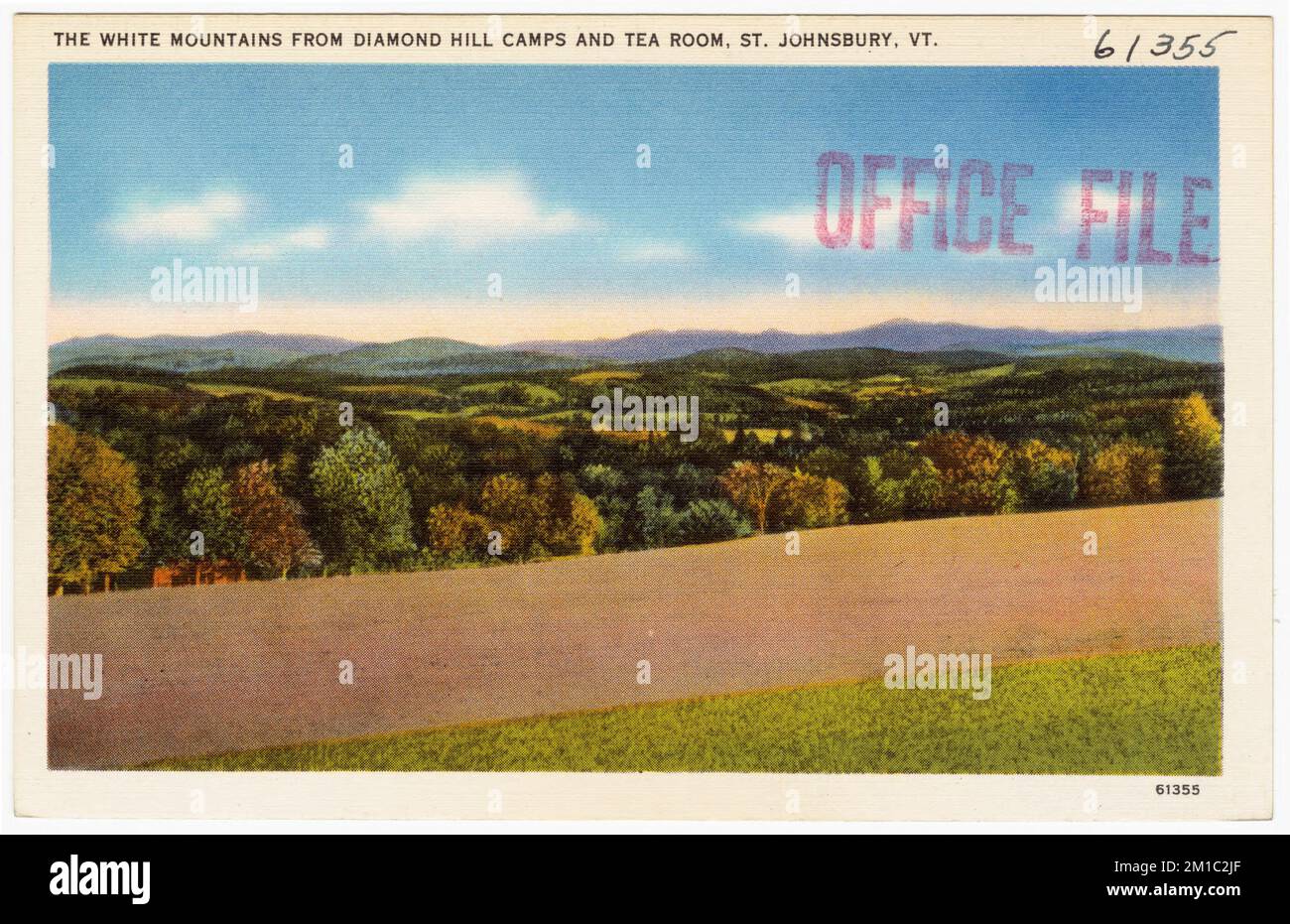 White Mountains from Diamond Hill Camps and tea room, St. Johnsbury, Vt ...