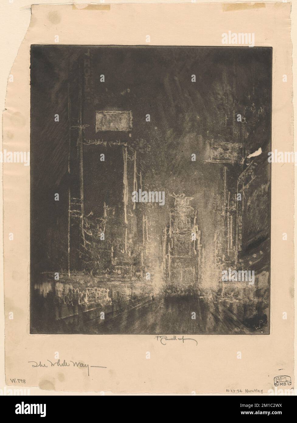The White Way , Cities & towns, Streets, Night. Joseph Pennell (1857 ...