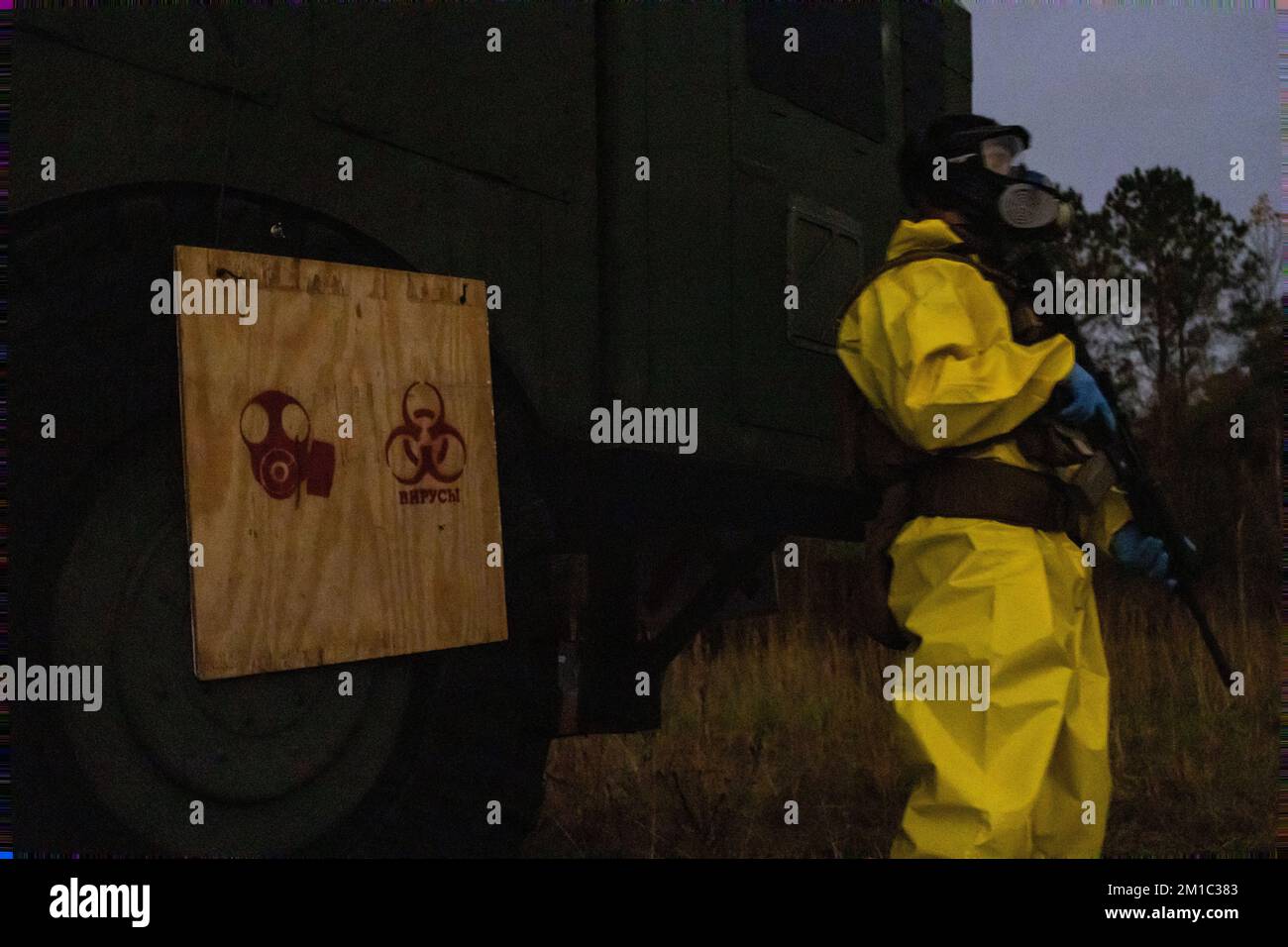 A role player with the Expeditionary Operations Training Group (EOTG ...