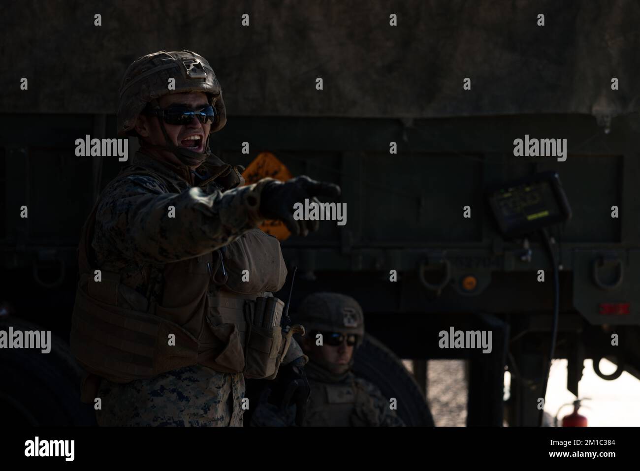 U.S. Marine Sgt. Caleb Vancleave, a section chief with India Battery ...