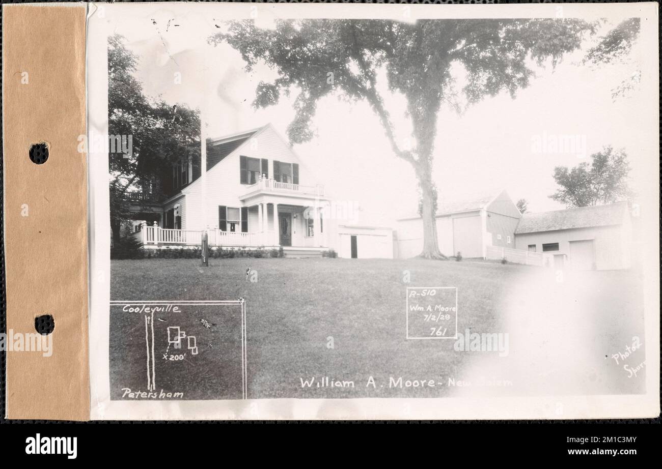 William A. Moore, house, barn, New Salem, Mass., July 2, 1928 : Parcel ...
