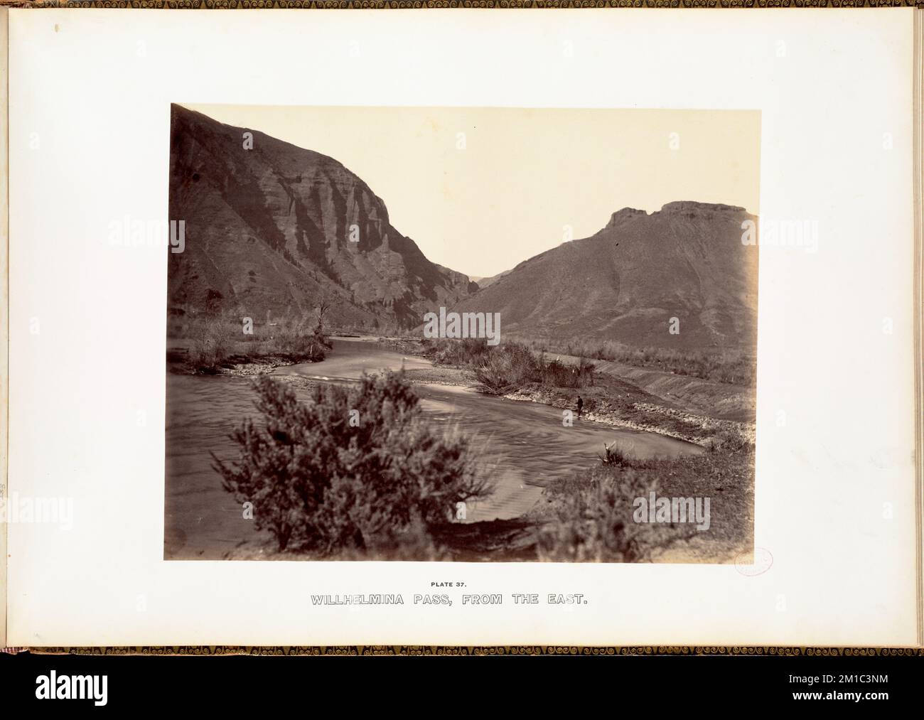 Willhelmina Pass, from the east. , Passes Landforms, Railroad ...