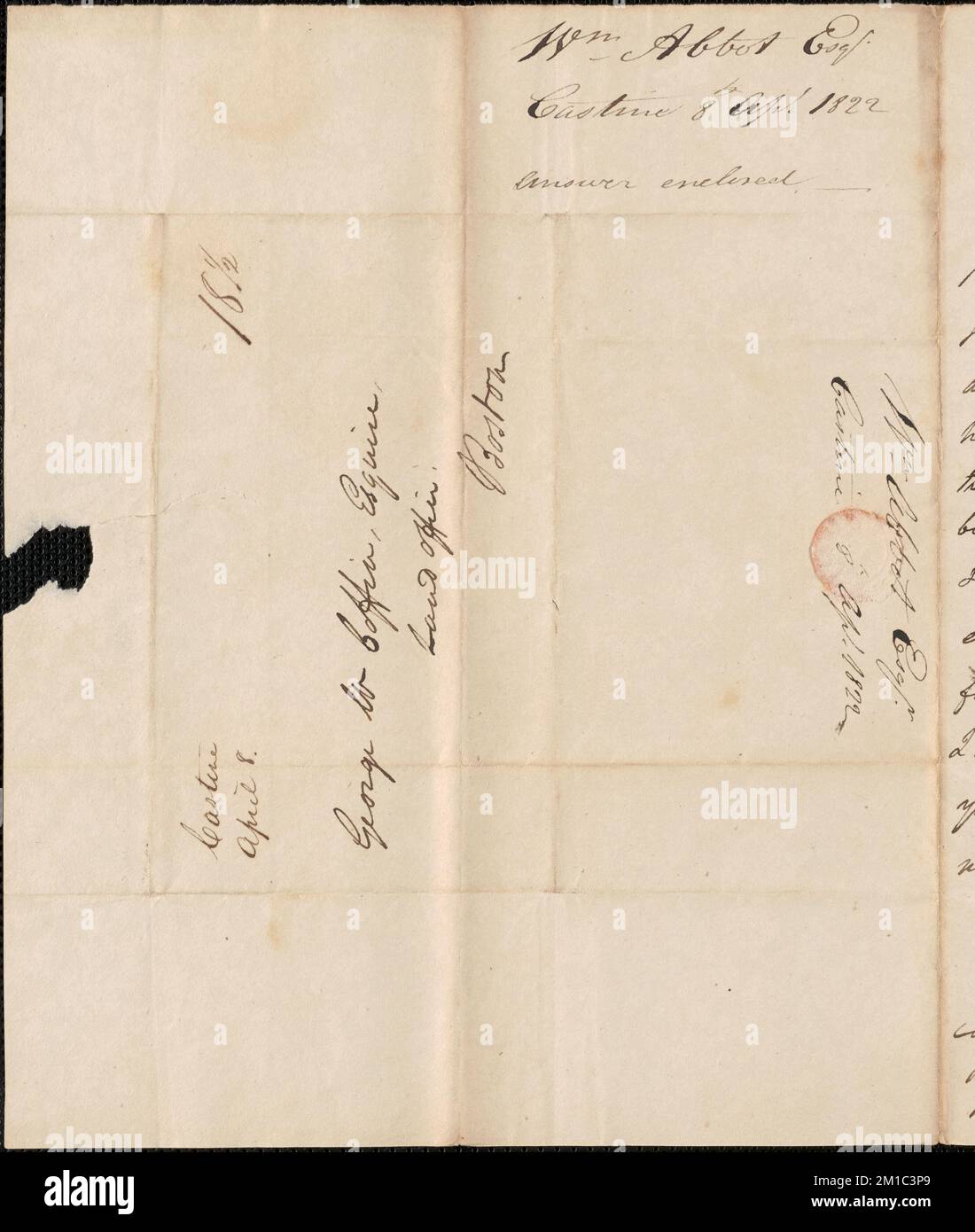 William Abbot to George Coffin, 8 April 1822 , Public land sales ...