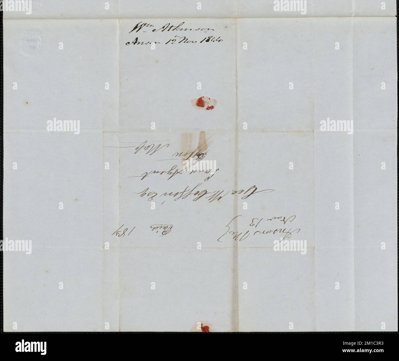 William Atkinson to George Coffin, 12 November 1844 , Public land sales ...