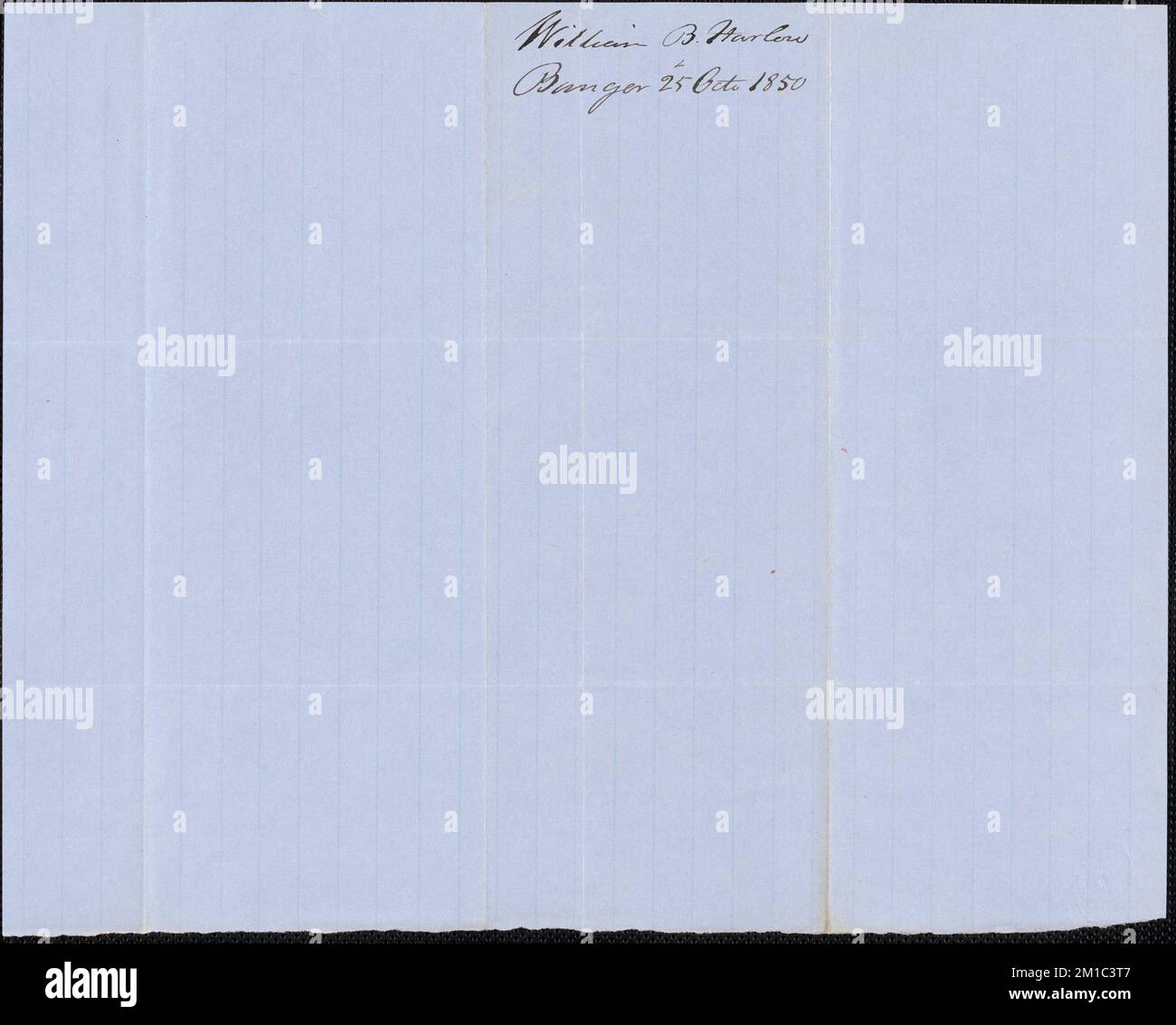William B. Harlow to George Coffin, 25 October 1850 , Public land sales ...