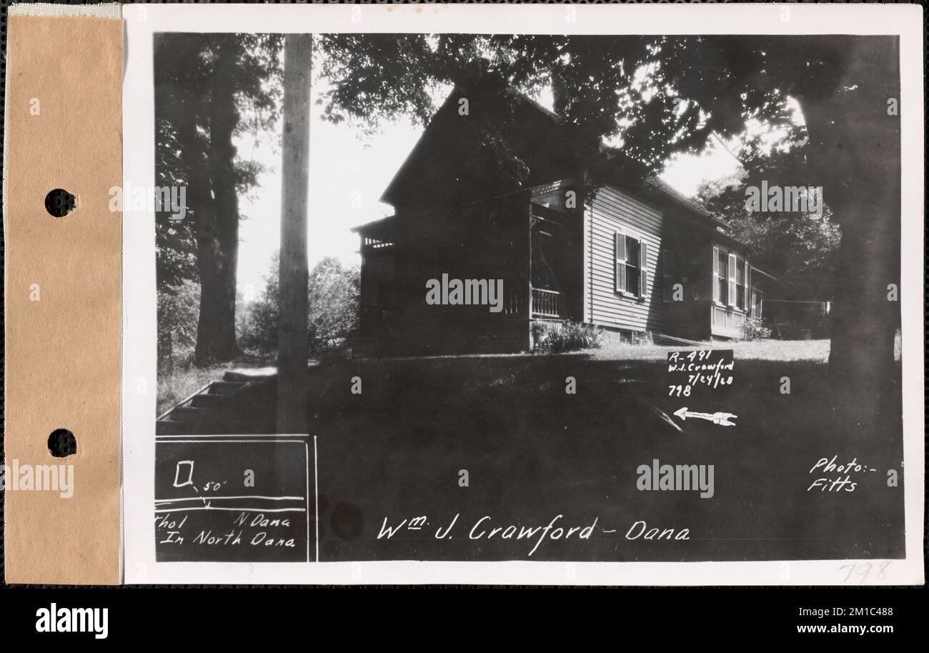 William J. Crawford, house (Burdett house), North Dana, Dana, Mass ...