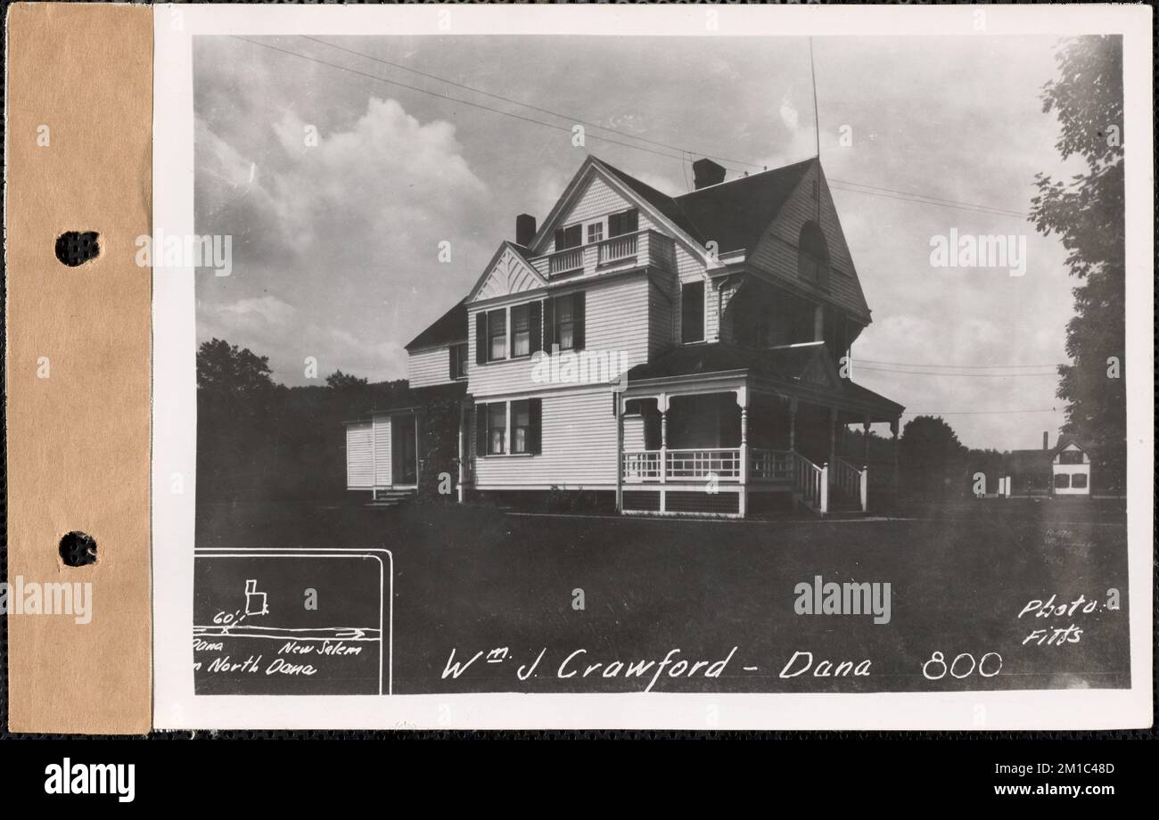 William J. Crawford, house (homeplace), North Dana, Dana, Mass., July ...
