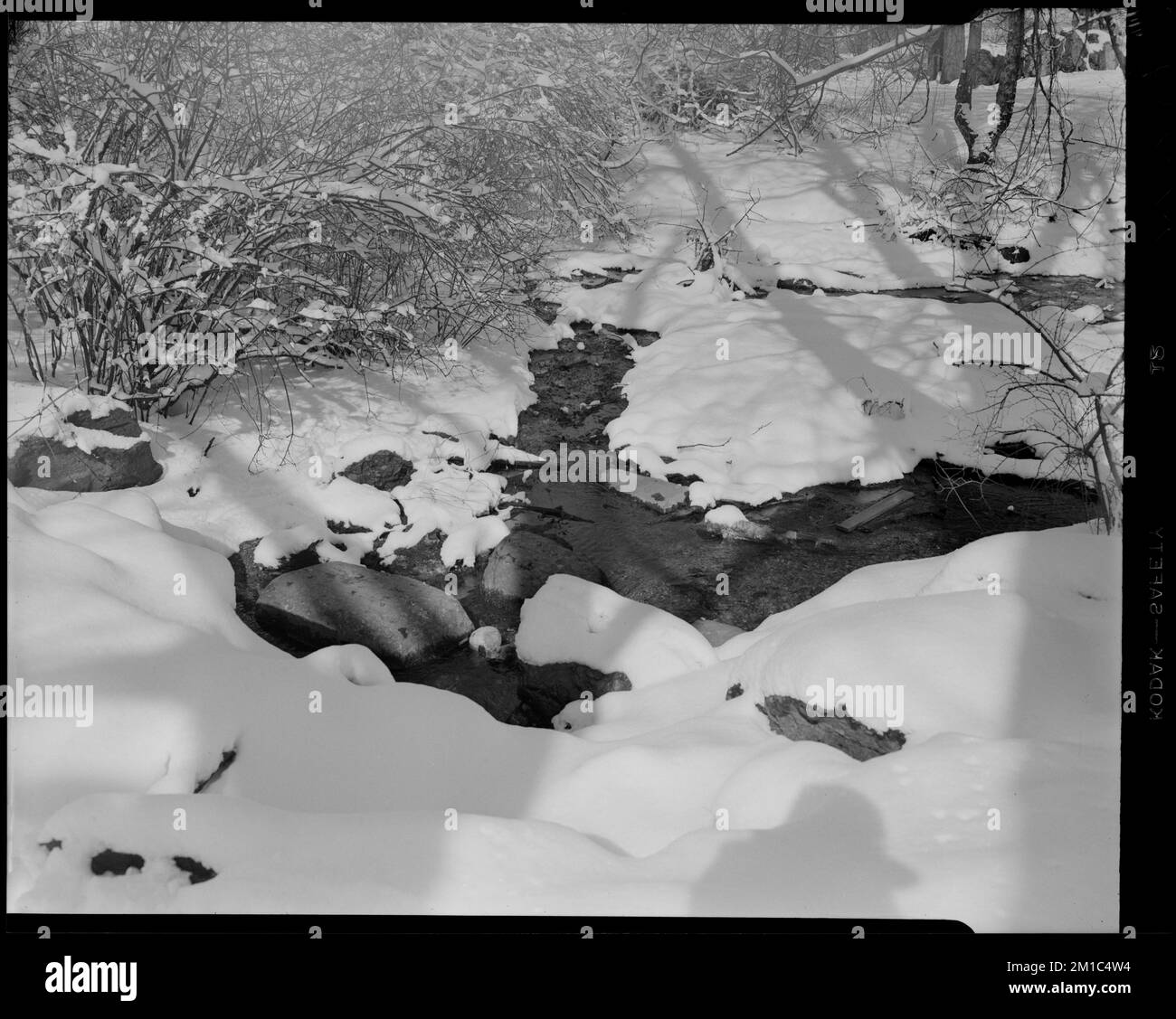 Willow Spring Pond, extra , Snow, Lakes & ponds, Rocks. Leon Abdalian ...