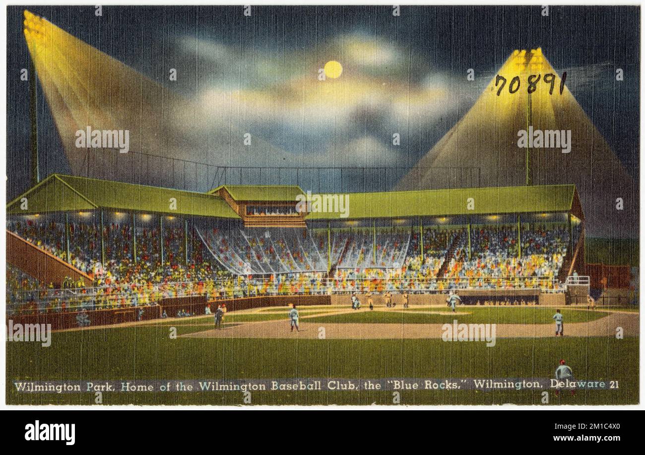 Wilmington Park, home of the Wilmington Baseball Club, the 'Blue Rocks ...