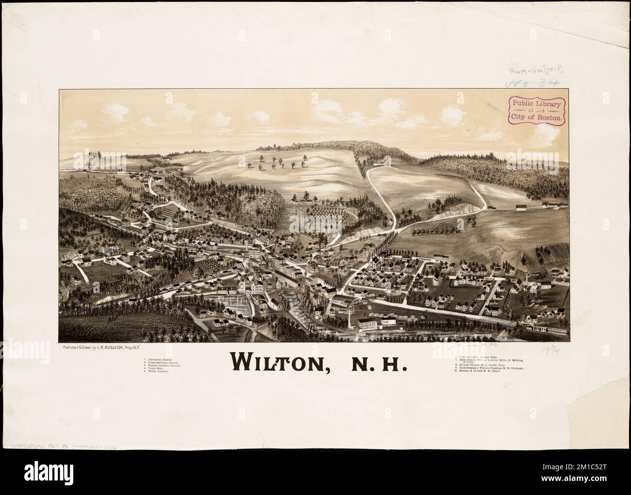 Wilton, N.H , Wilton N.H., Aerial views Norman B. Leventhal Map Center ...
