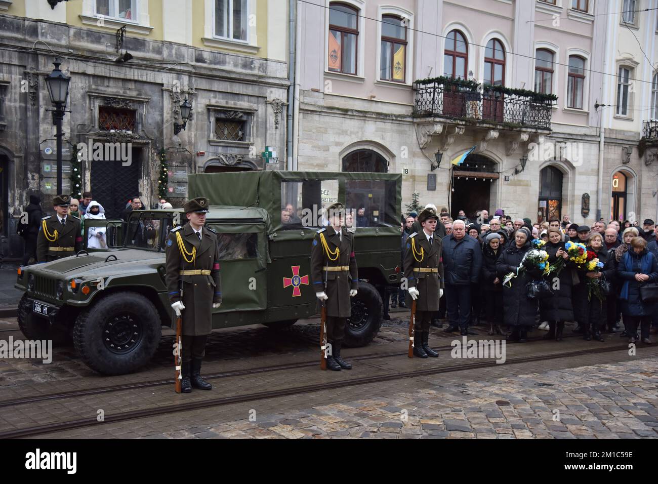 Lviv, Ukraine. 10th Dec, 2022. The funeral ceremony of the Hero of ...