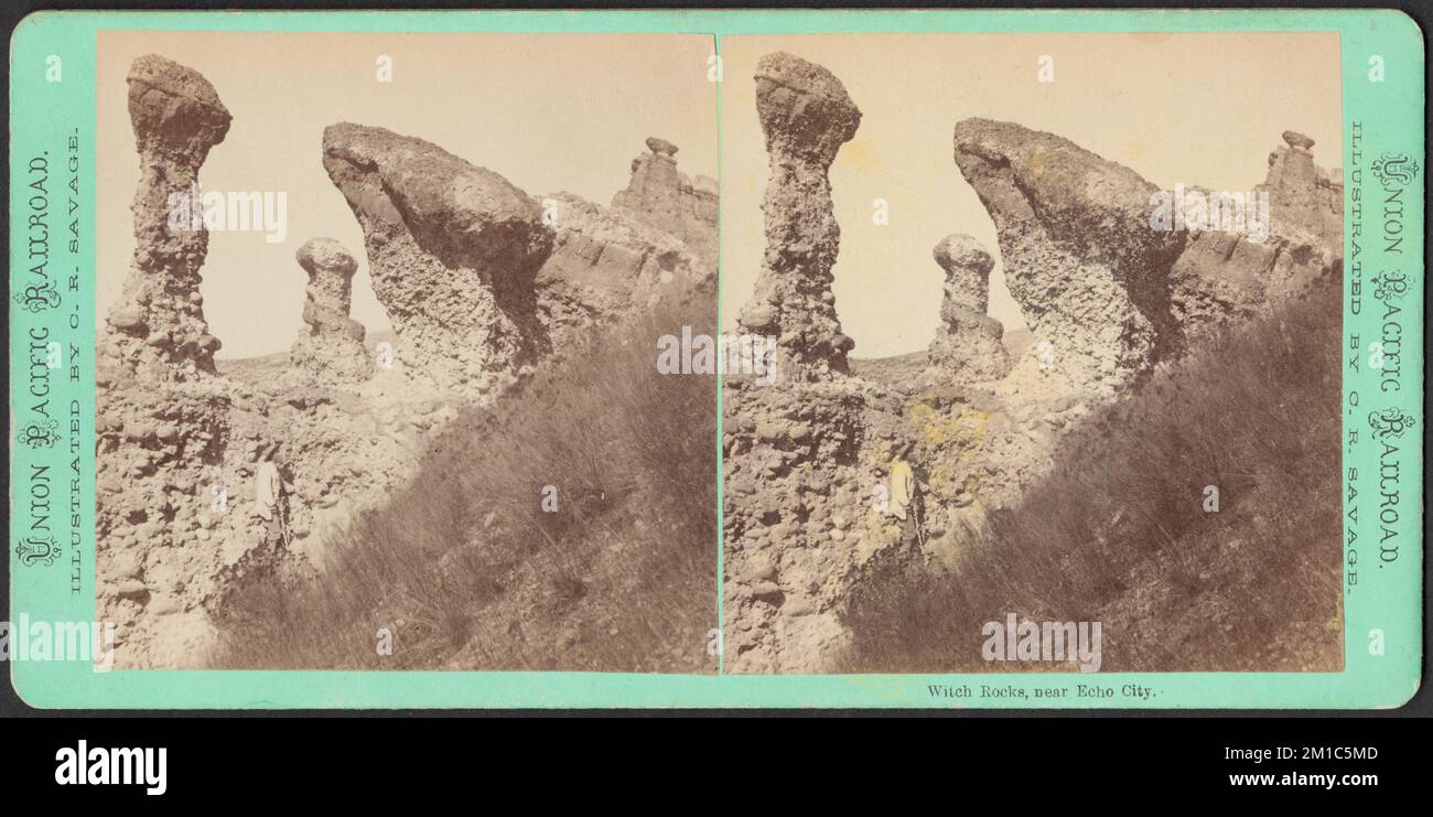 Witch Rocks, near Echo City , Rocks, Rock formations Stock Photo - Alamy